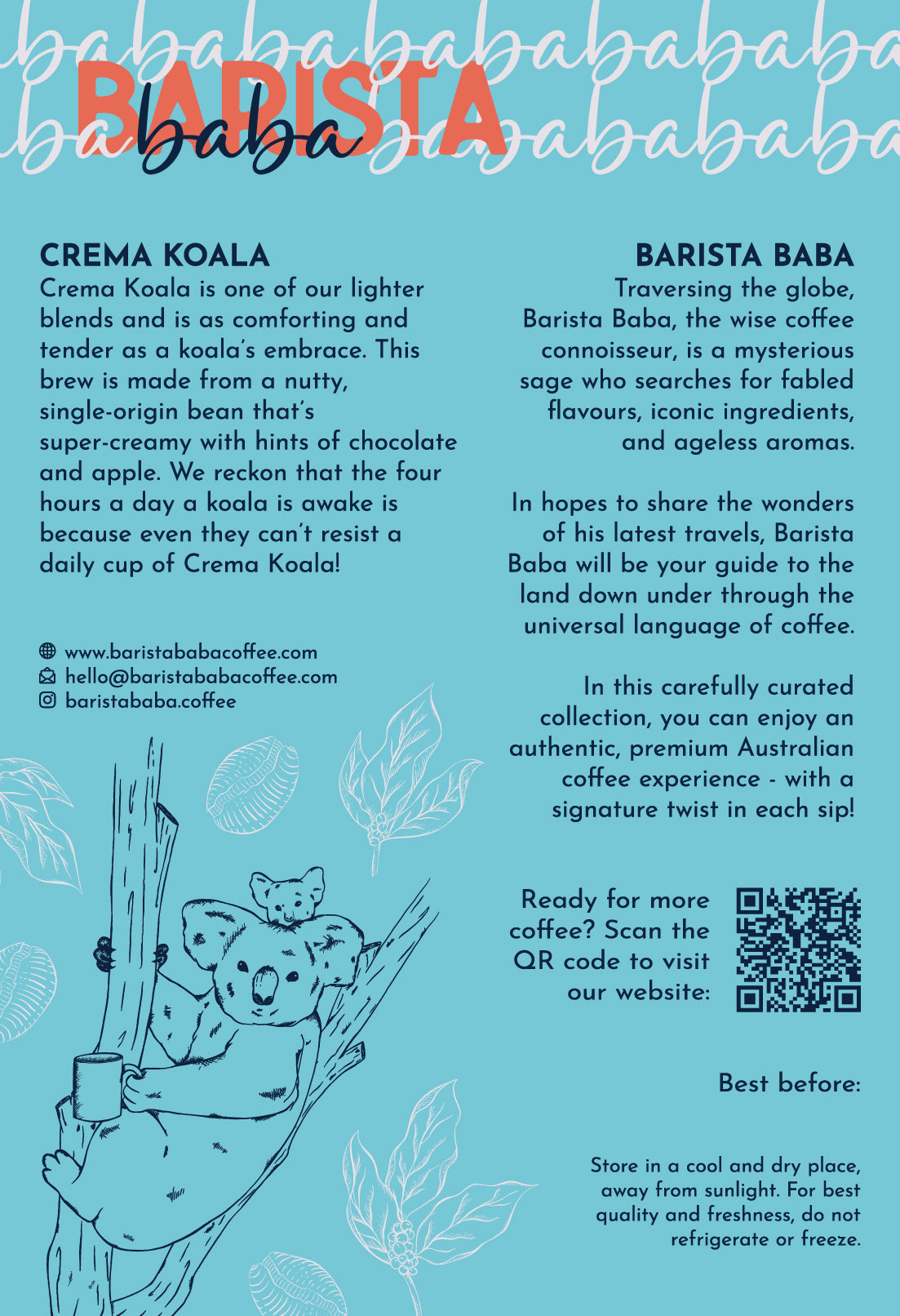 Crema Koala - Light-Medium Roast | Single Origin Arabica Coffee ...